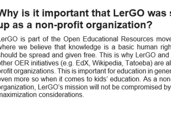 LerGO - Free Kids' Education | Indiegogo