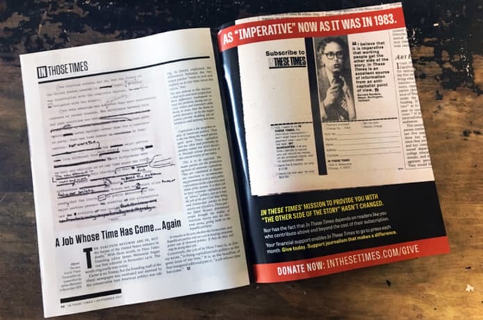 The New In These Times Magazine | Indiegogo