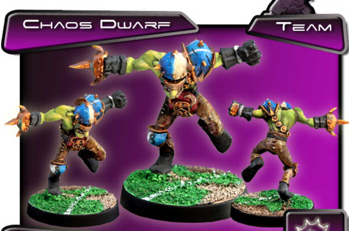 Meiko Miniatures' Chaos Dwarf Fantasy Football Team | Indiegogo