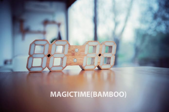 magictime,Smart wooden led clock | Indiegogo