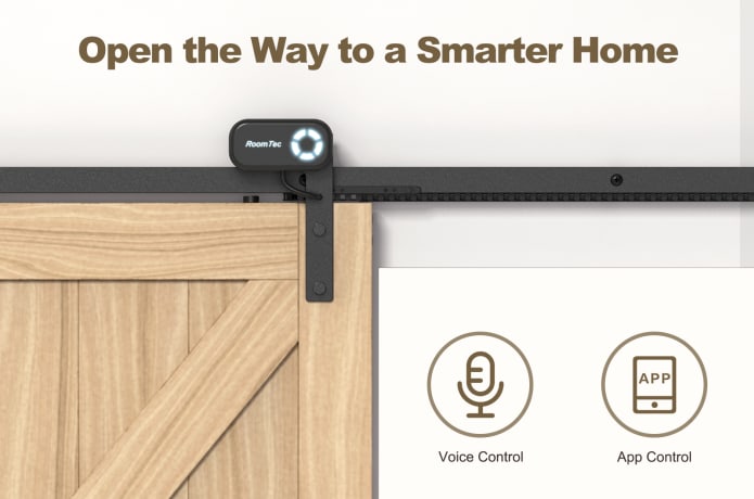 World's First Smart Interior Barn Door Opener | Indiegogo
