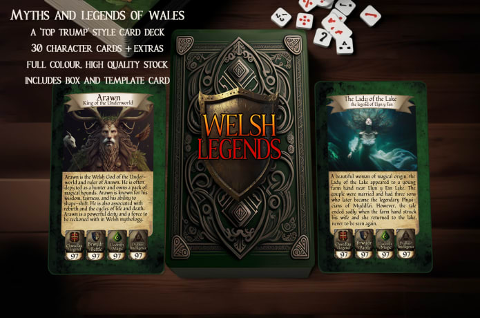 Welsh Legends cards - Cardiau Chwedlau | Indiegogo