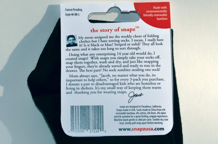 Snapz Socks | Indiegogo