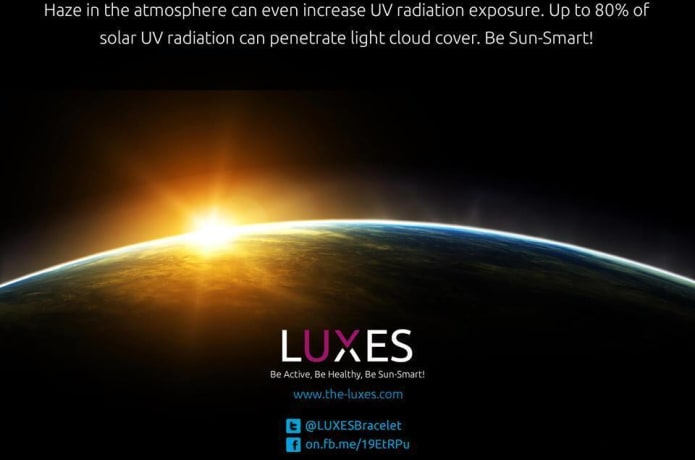 LUXES Bracelet - Sunscreen Reminder for Active Individuals. | Indiegogo