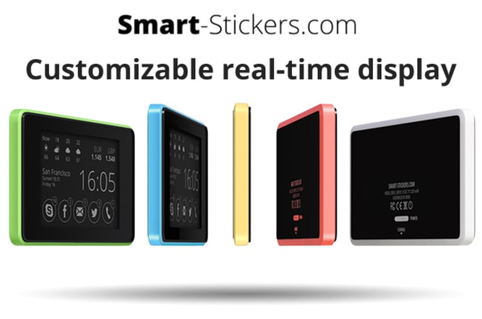 Smart Sticker. Customizable real-time display. | Indiegogo
