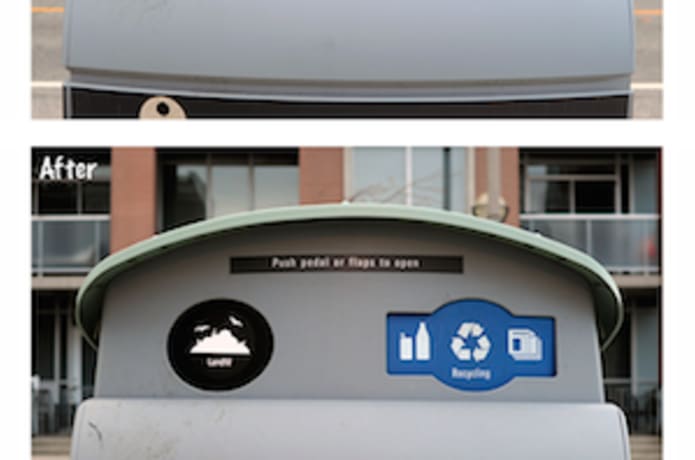 Landfill Bin Stickers- stop misplaced waste! | Indiegogo